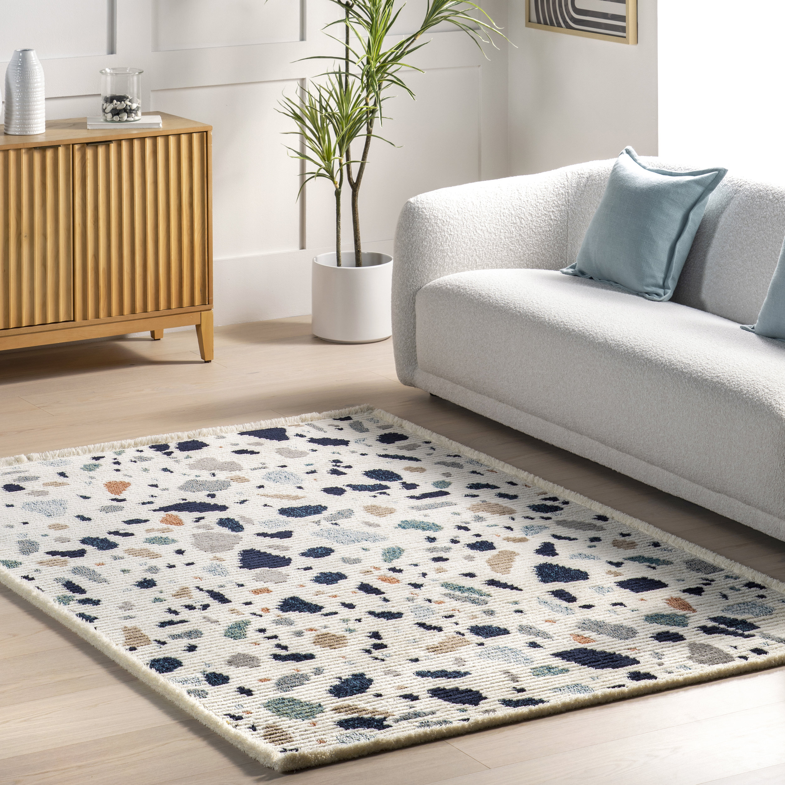 Ivy Bronx Fern Polka Dot Area Rug for Living Room Bedroom Dining Room ...