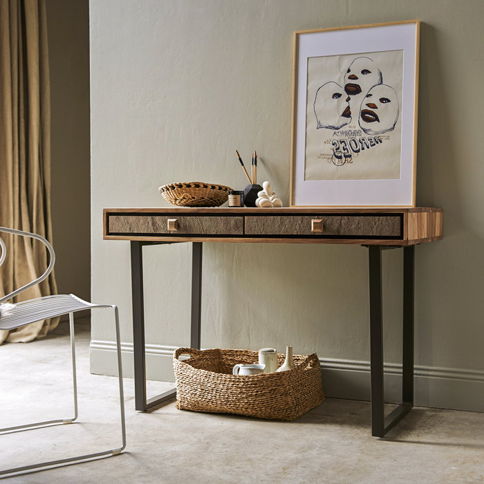 Borough Wharf Quinnipiac 115cm Solid Wood Console Table | Wayfair.co.uk