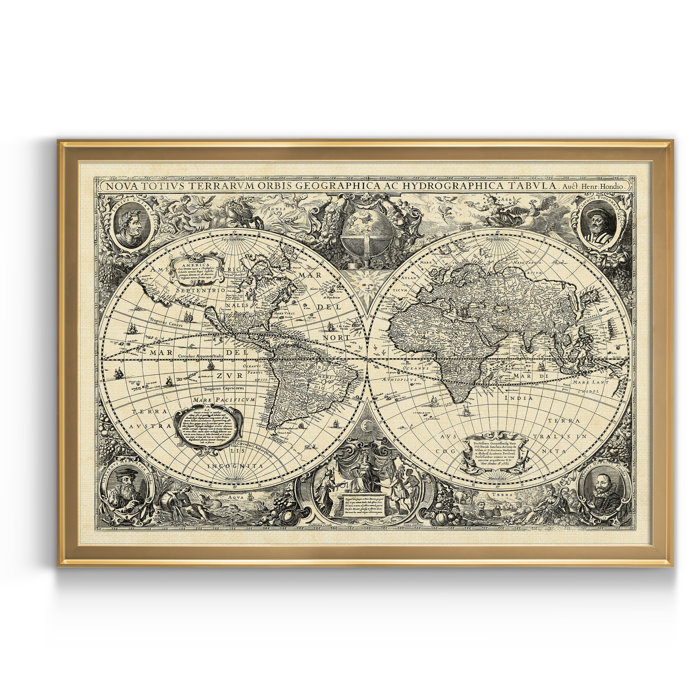 Canora Grey " Vintage World Map " on Canvas & Reviews | Wayfair