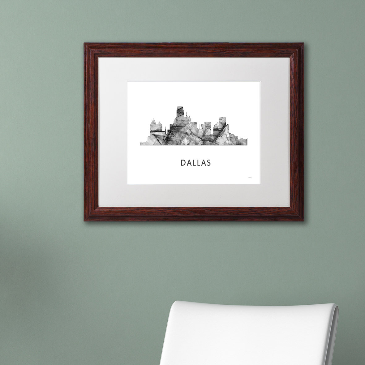 Ebern Designs Dallas Texas Skyline WB-BW by Marlene Watson - Picture ...