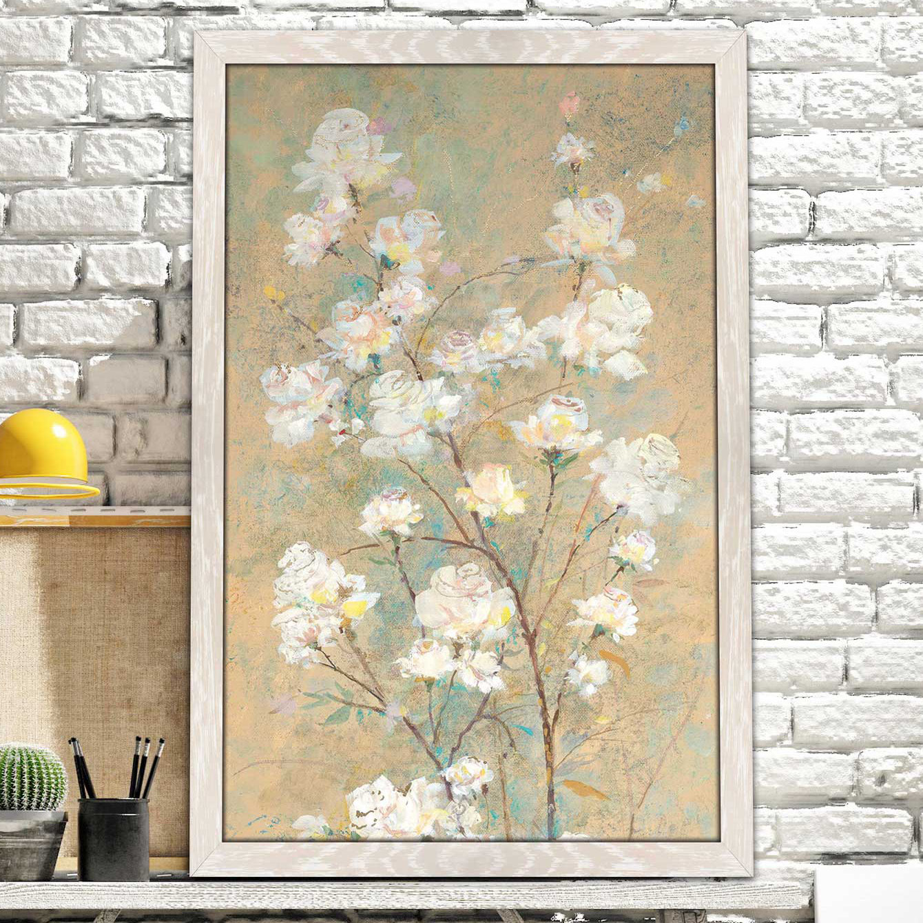 Charlton Home® Spring Awakening II - Framed Oil Painting Print ...