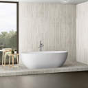 Bond Tile Auburn Ribbon 24 in. x 48 in. Porcelain Ribbed Wood Look Wall ...