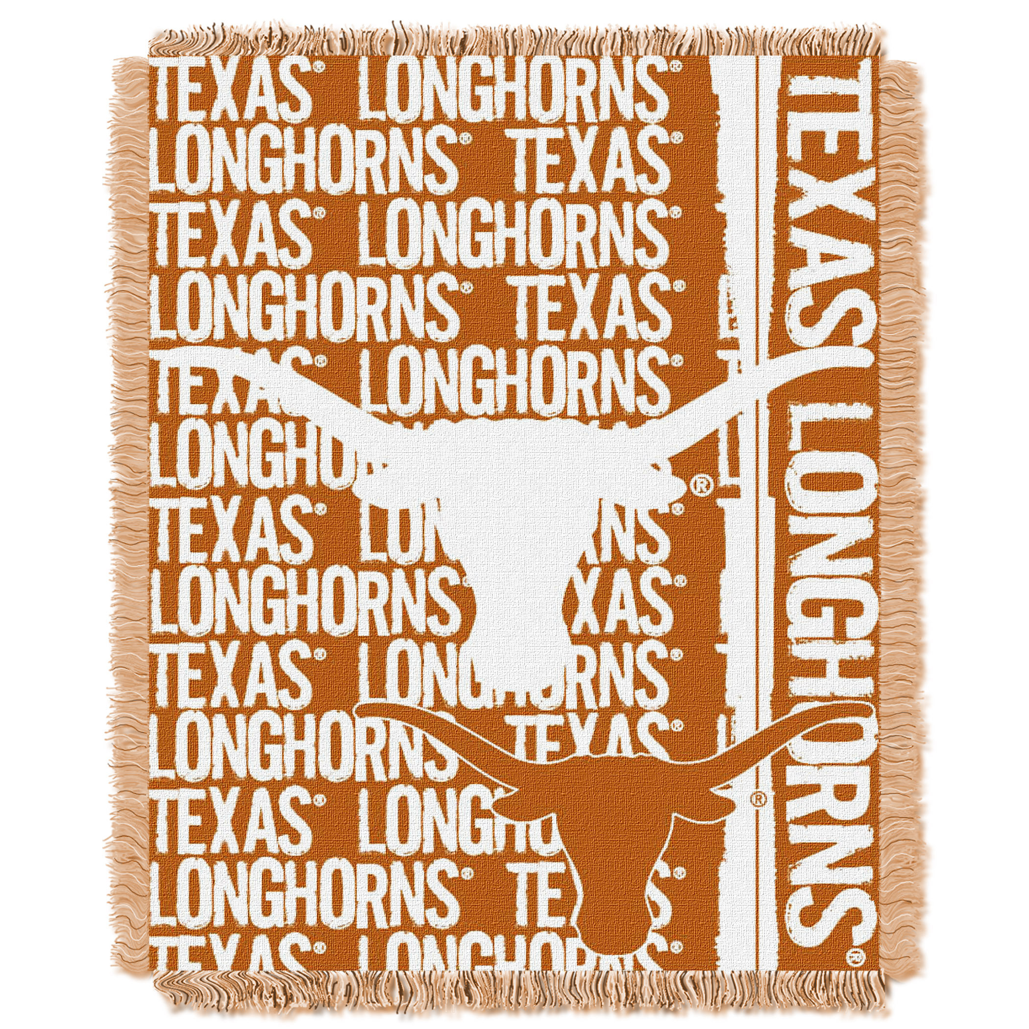 Northwest NCAA Texas Jacquard Throw Blanket, College Sports Fan Decor ...