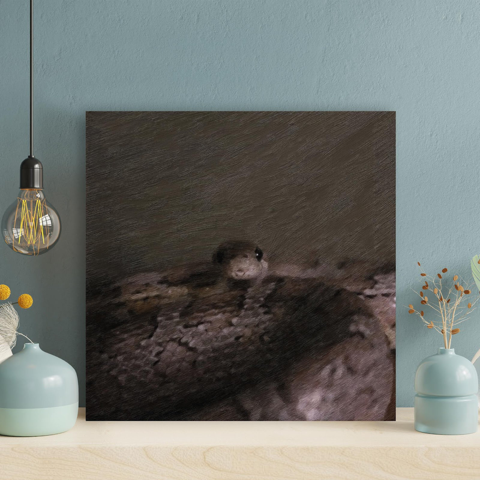 Latitude Run® Brown Python Snake - Wrapped Canvas Painting | Wayfair