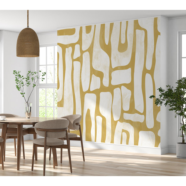 Orren Ellis Lakechia Peel & Stick Abstract Wall Mural - Earthy Shapes ...