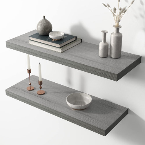 Grey Wall & Display Shelves You'll Love | Wayfair