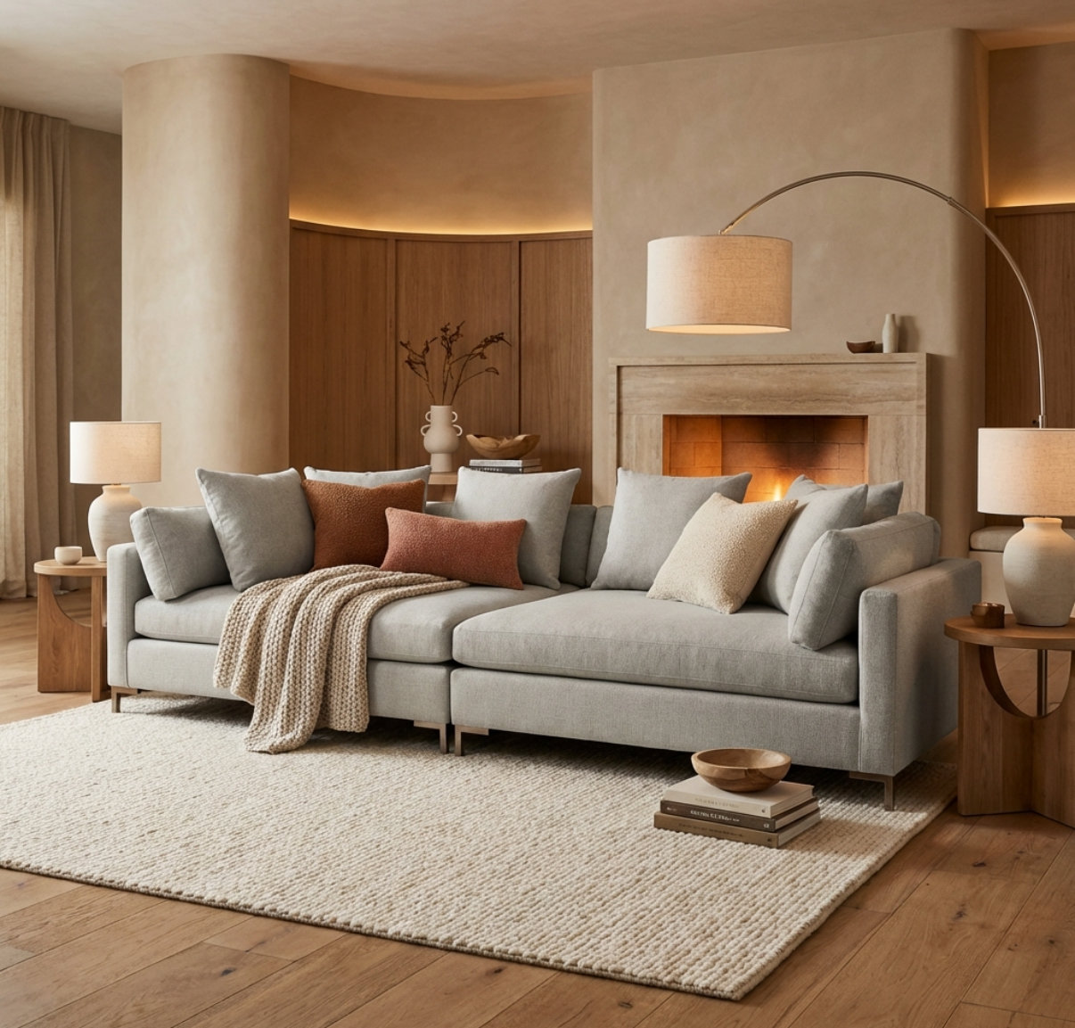 Home by Sean & Catherine Lowe Veda 118'' Square Arm Sofa & Reviews ...