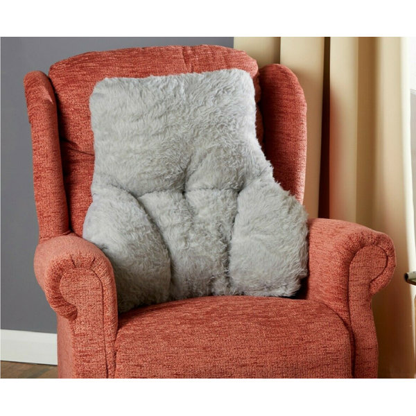 Symple Stuff Akhtar Fleece Back Posture Office Chair Support Cushion ...