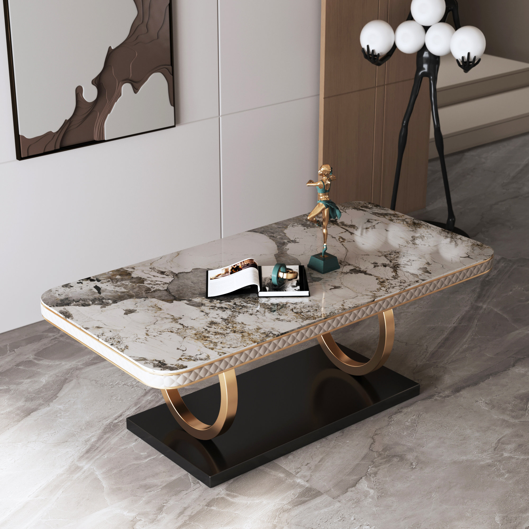 Everly Quinn Mekela Rectangular 70.86'' L x 35.43'' W Dining Table ...