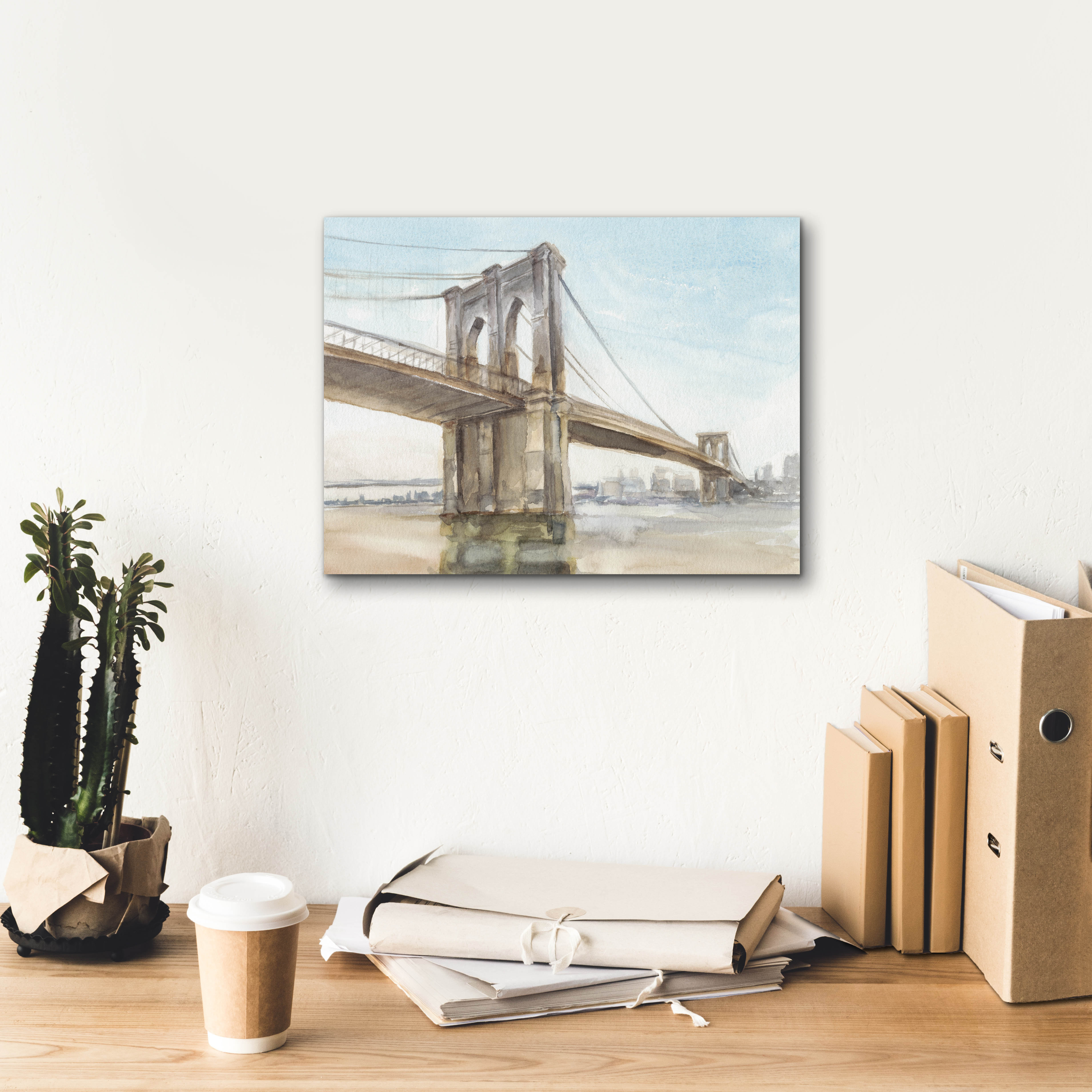 Winston Porter 'Iconic Watercolor Bridge 2' by Ethan Harper Canvas Wall ...