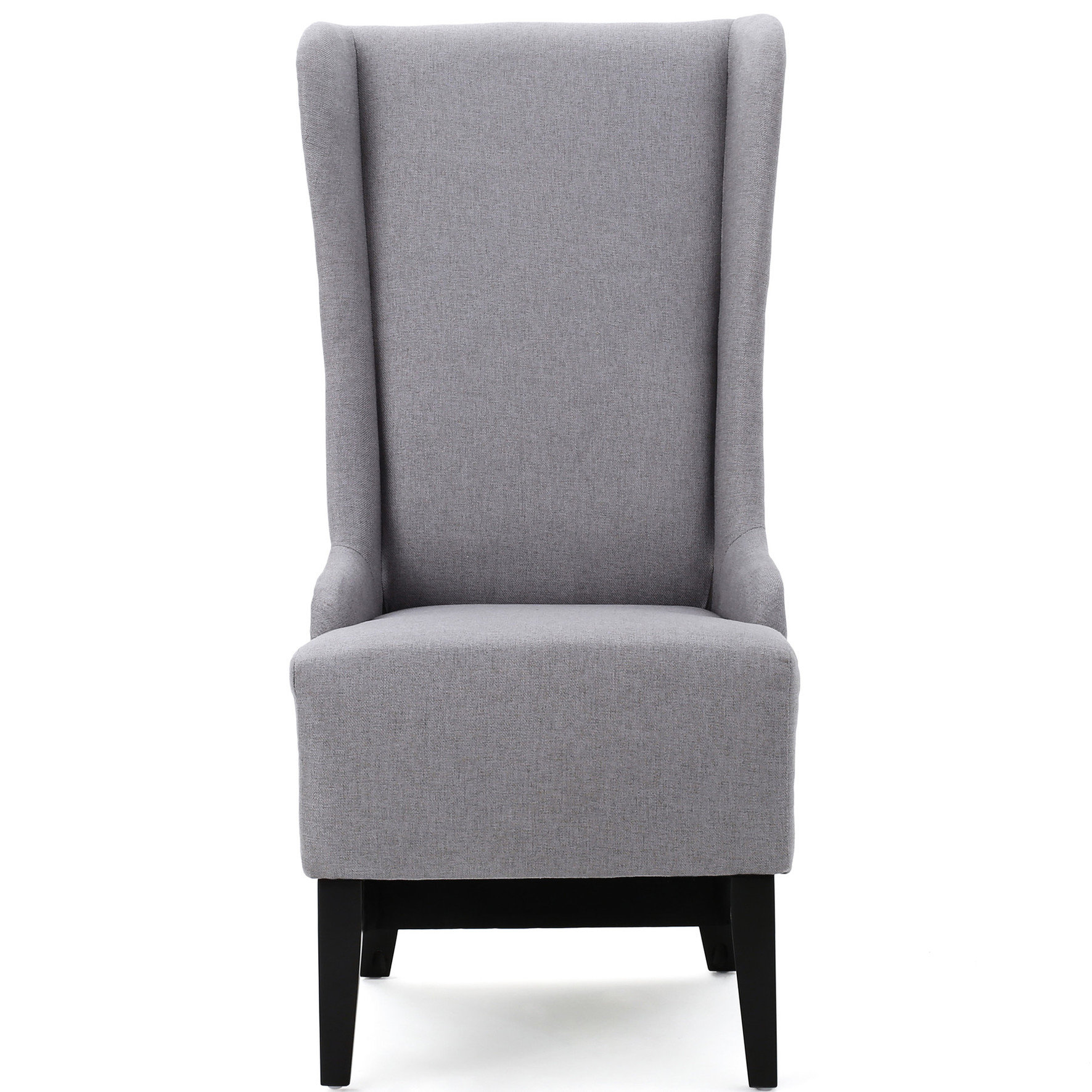 Red Barrel Studio® Elegant High Back Winged Dining Chair In Grey ...