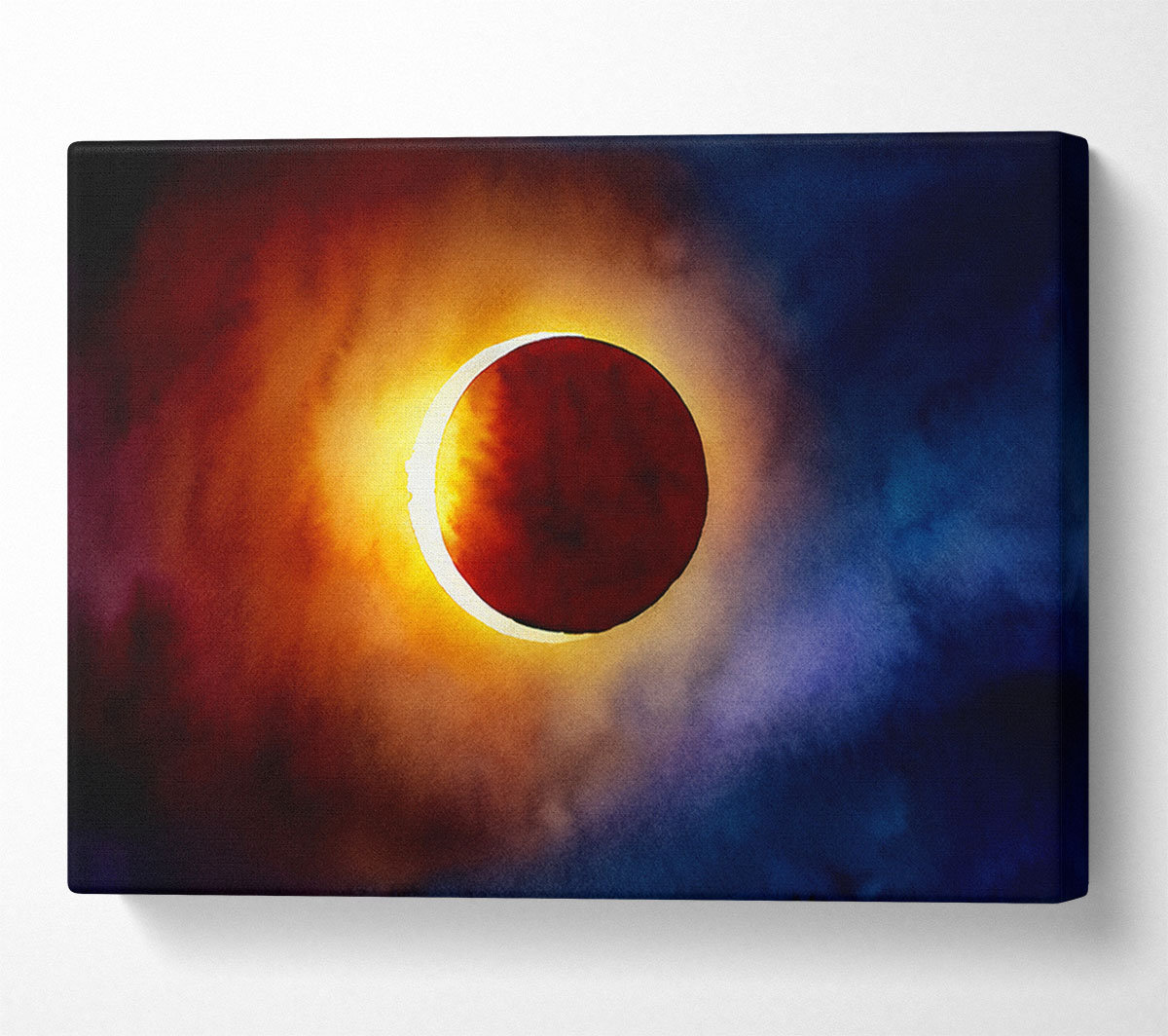 Latitude Run Total Eclipse Canvas Watercolour | Wayfair.co.uk