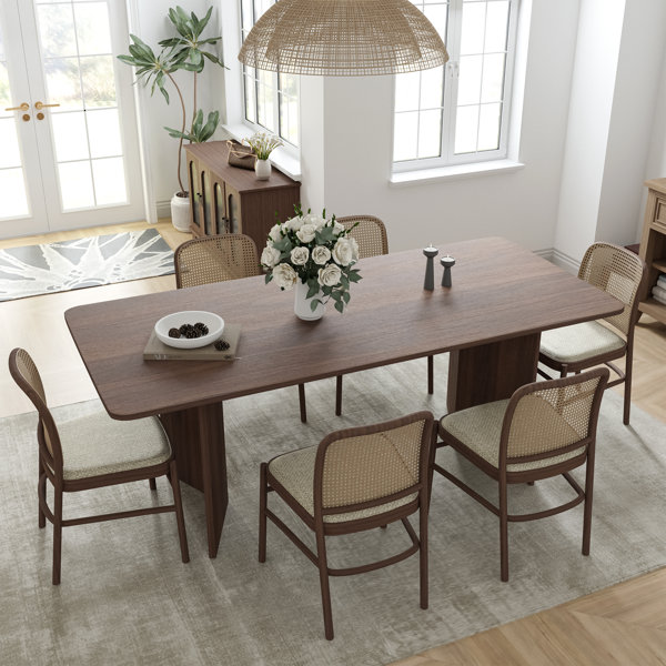 Wade Logan® Chantai 33.5"W×30"H Wooden Dining Table & Reviews | Wayfair