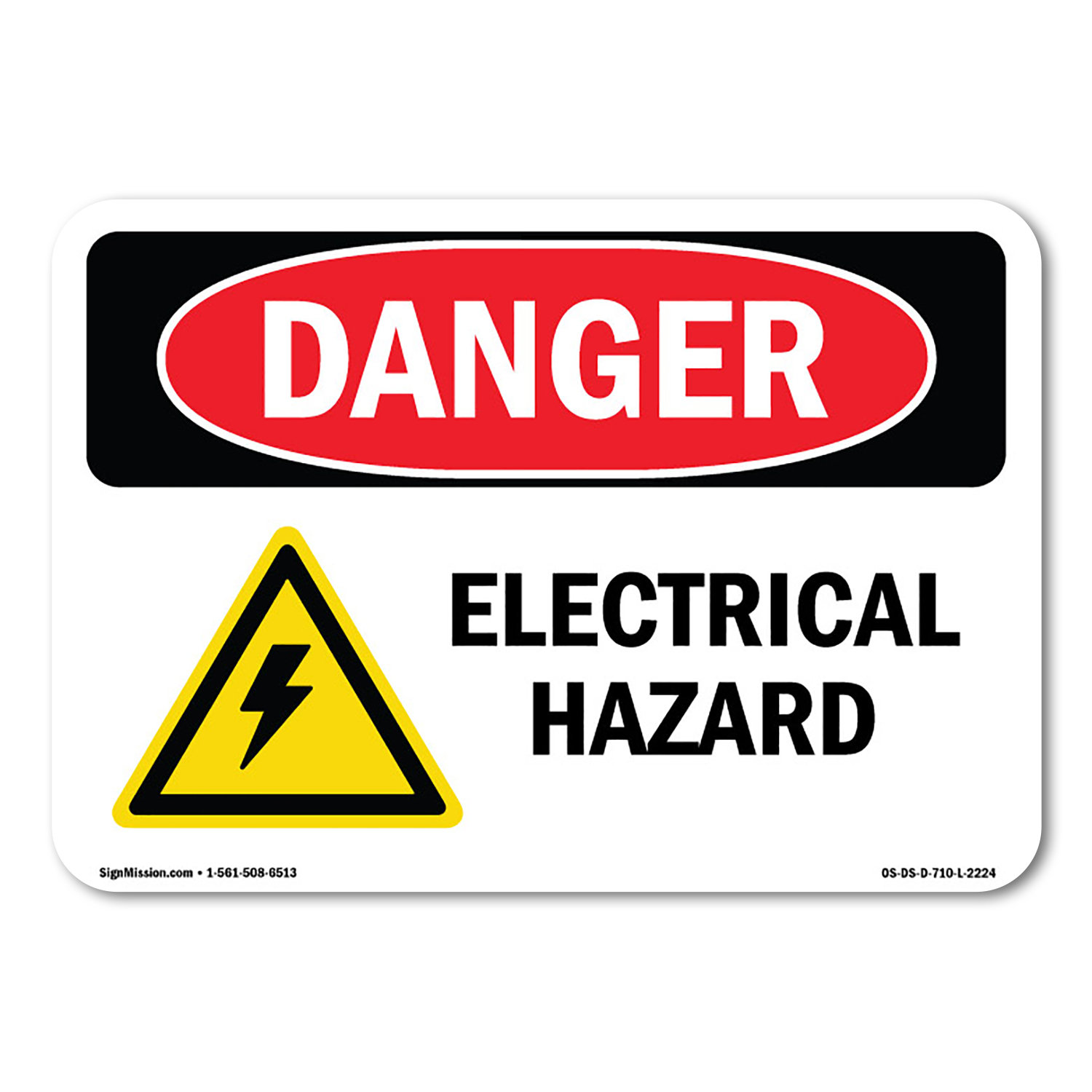 SignMission Electrical Hazard Decal 7" X 5" - Wayfair Canada