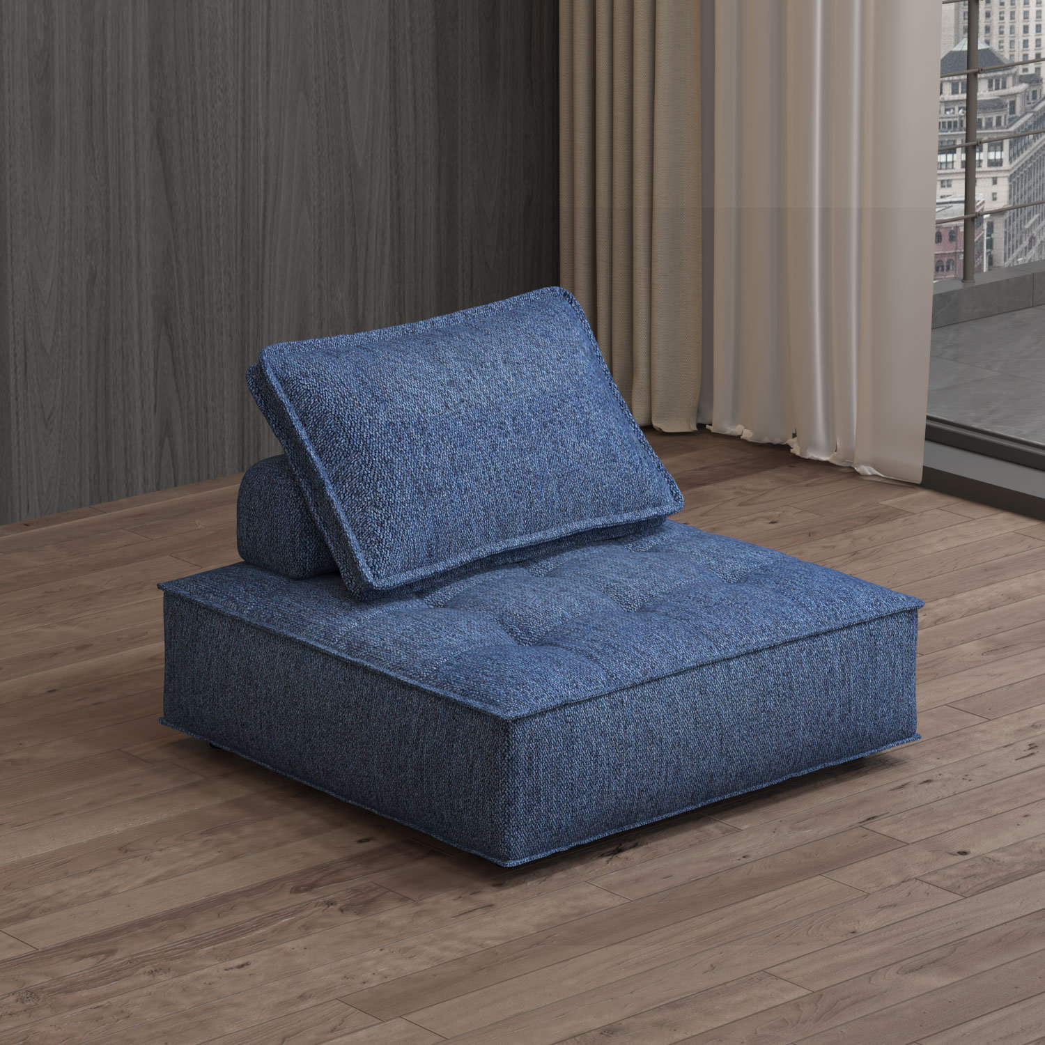 Latitude Run® Wojcek Comfy Upholstered Single Modular Accent Chair ...