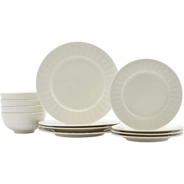 Tabletops Gallery Ivory Dinnerware Tabletops Gallery 12 piece Set ...