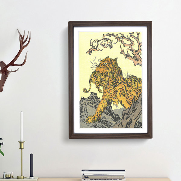 East Urban Home Tora Tiger by Kawanabe Kyosai - Picture Frame Painting ...