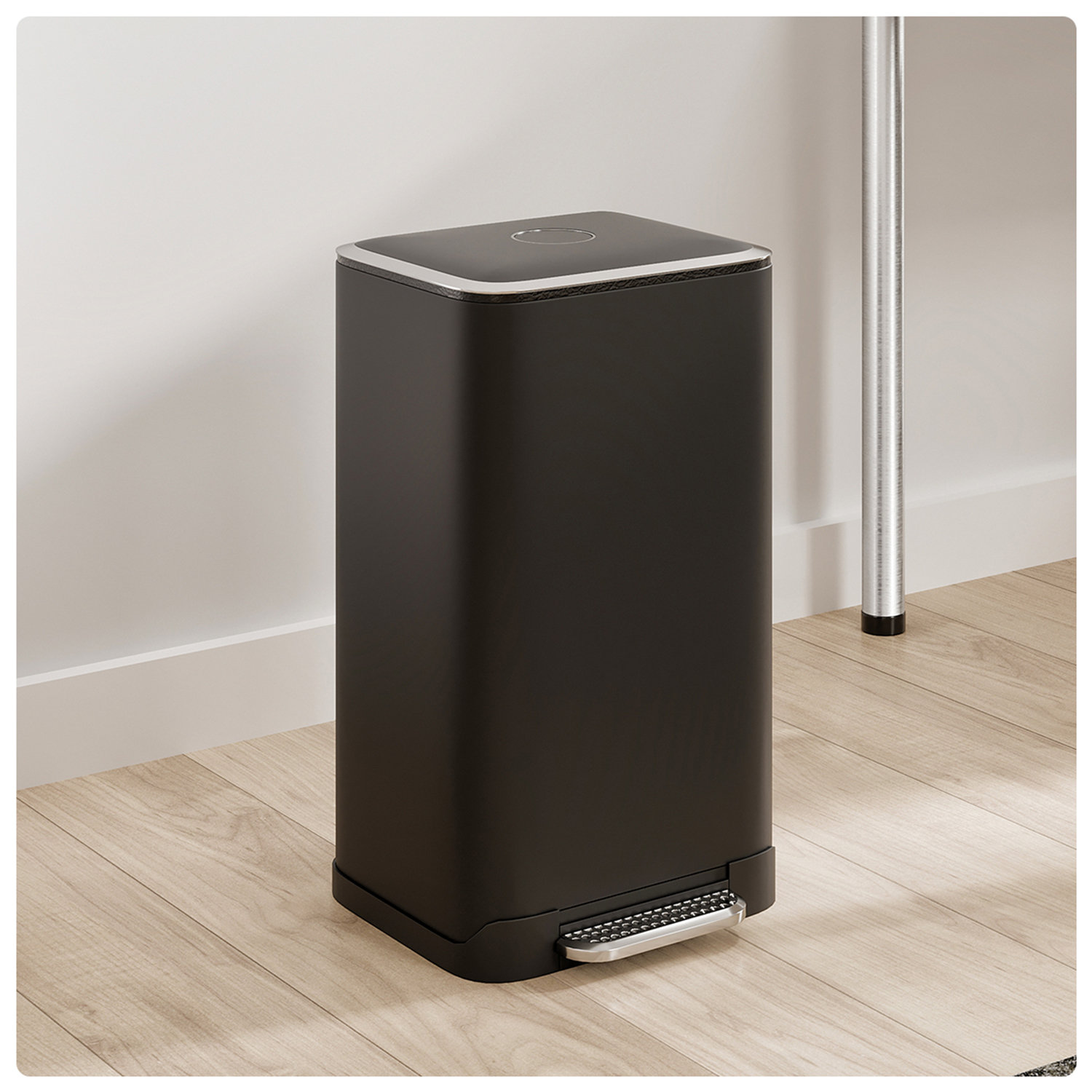 Eviva Totti Steel Open Trash Can - 8 Gallons - Wayfair Canada