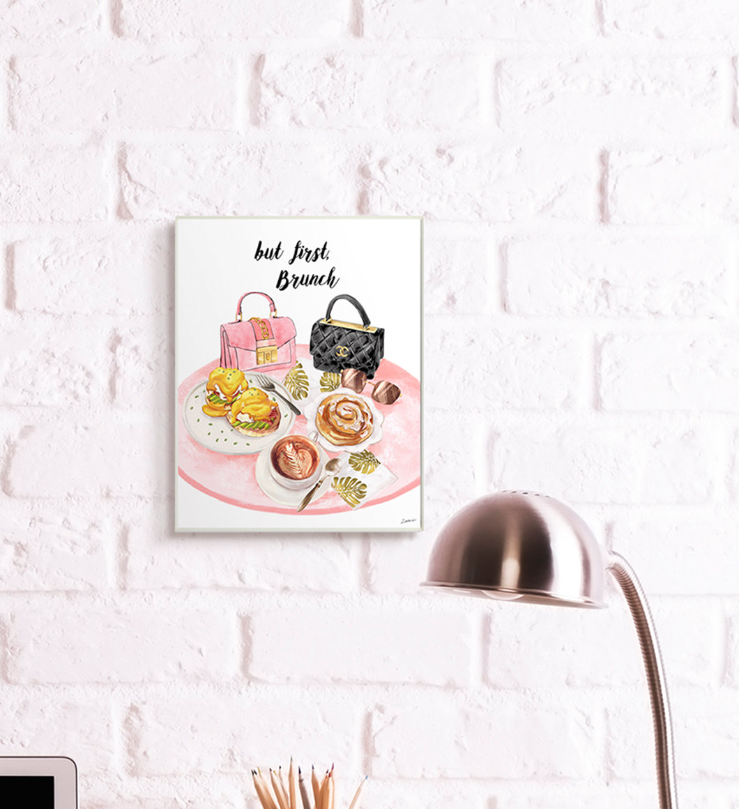 Mercer41 But First Brunch Phrase Glam Breakfast Table | Wayfair