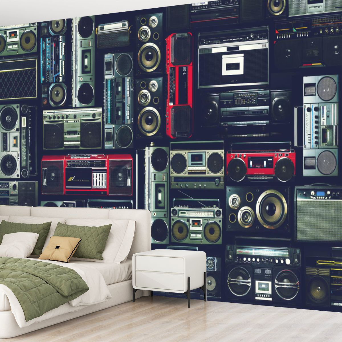 Latitude Run® Peel and Stick Canvas Wallpaper Wall Mural Vintage wall ...