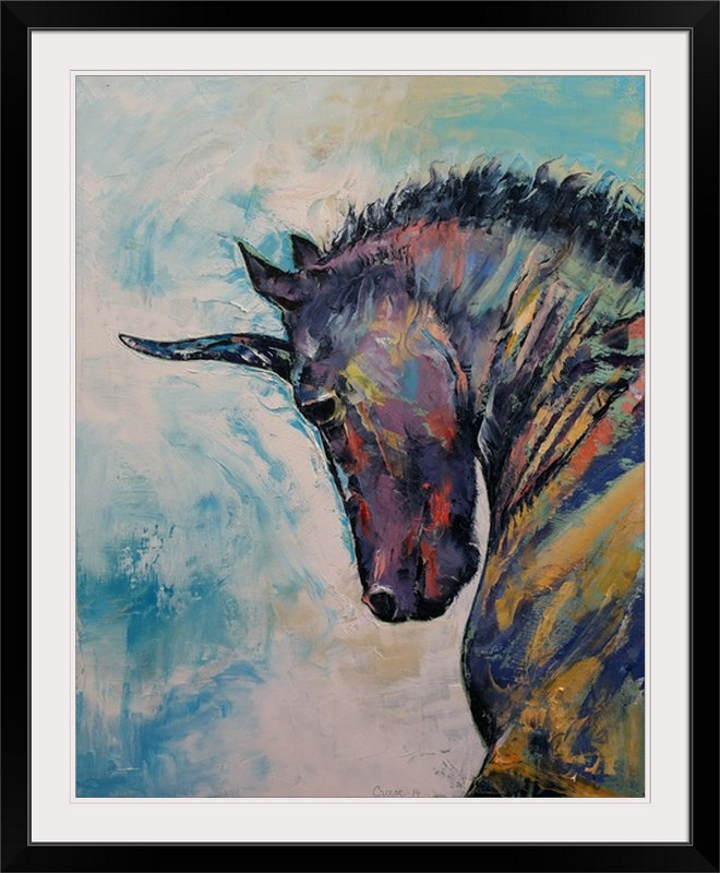 Trinx Alcantar Unicorn' by Michael Creese Painting Print | Wayfair