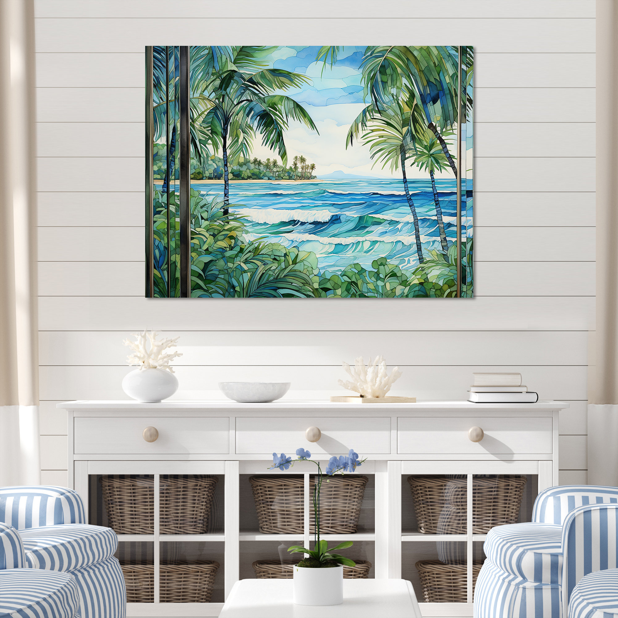 Bay Isle Home™ Tropical coastal beach tranquility - Coastal Wall Art ...