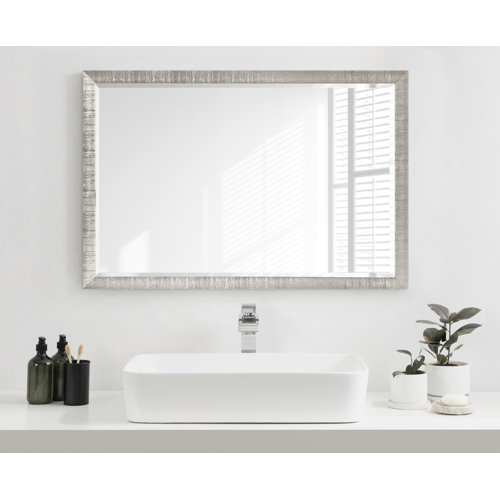 Rectangle Silver Wall Mirrors You'll Love | Wayfair