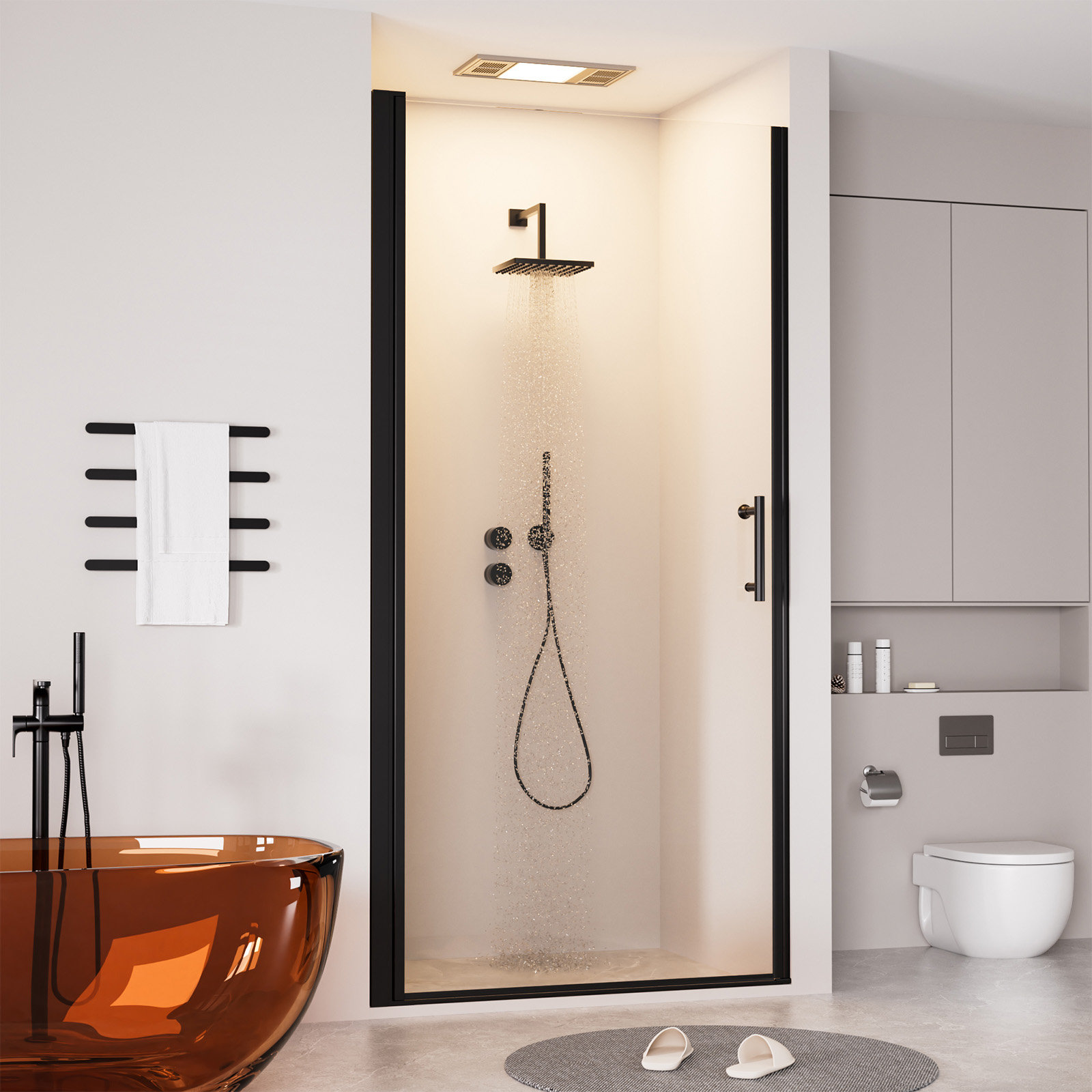 KOSMO Shower Door Tempered Glass Shower Door | Wayfair