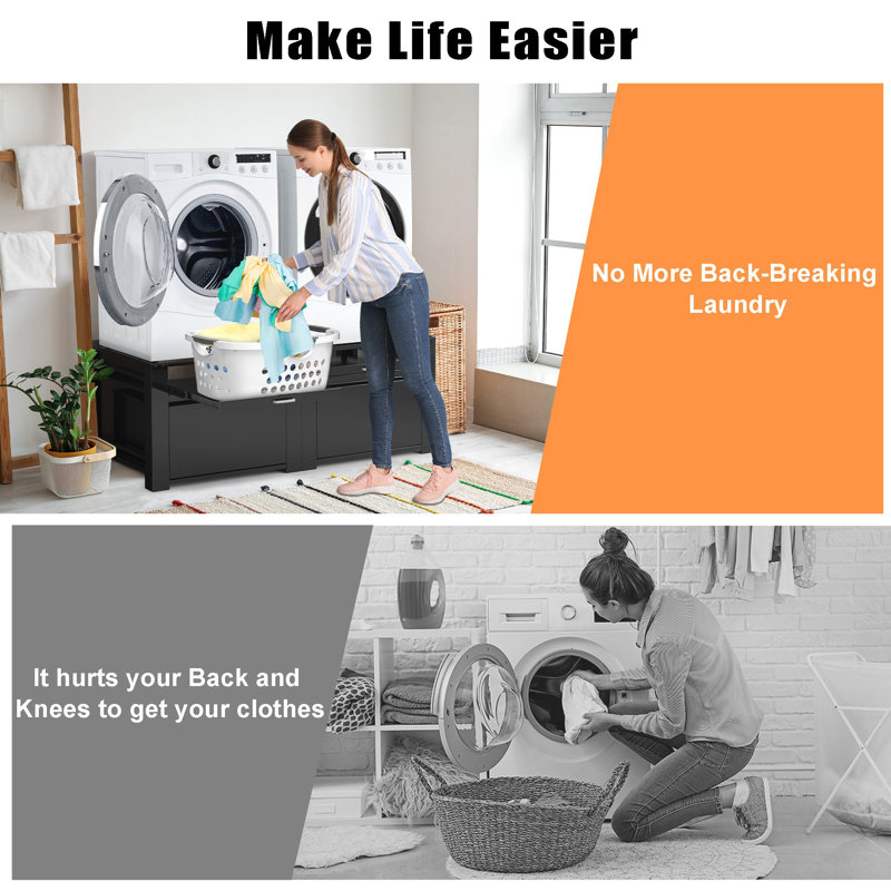 GDLF Washer and Dryer Pedestals, Laundry Pedestal Universal Fit Washing ...