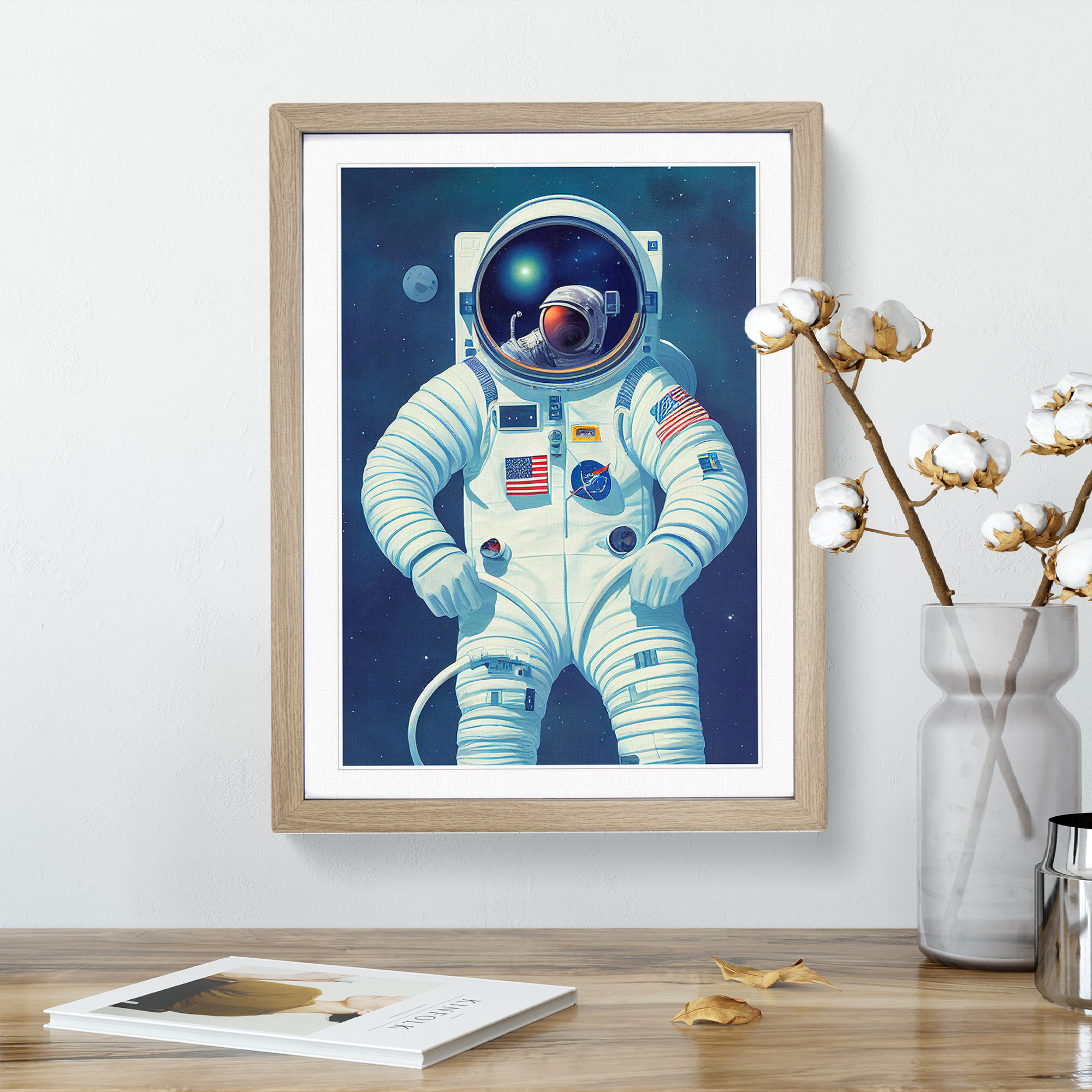 Borough Wharf Astronaut in Space No.1 - Picture Frame Graphic Art ...