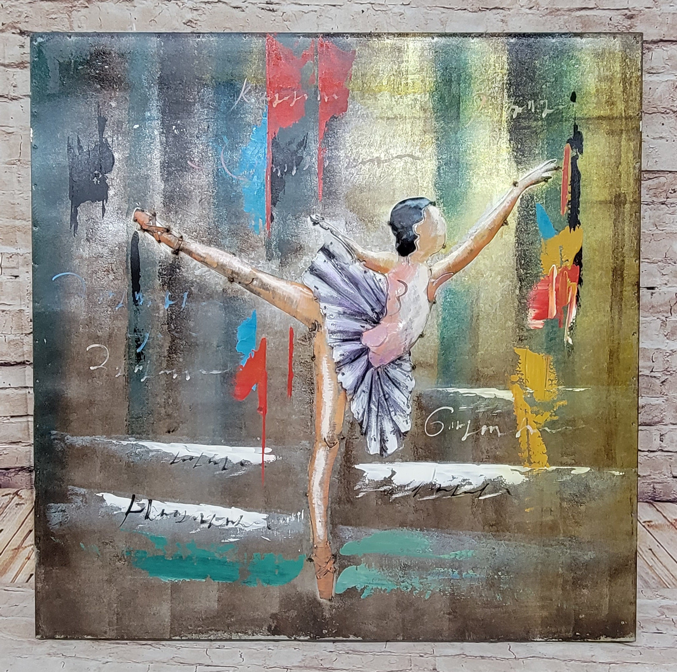Rosdorf Park Ballerina Ballet Dancer 3D Metal Cutout Wall Art Painting ...