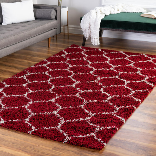 Rugs.com® Ruby Trellis Shag Rug Burgundy Red & Reviews - Wayfair Canada