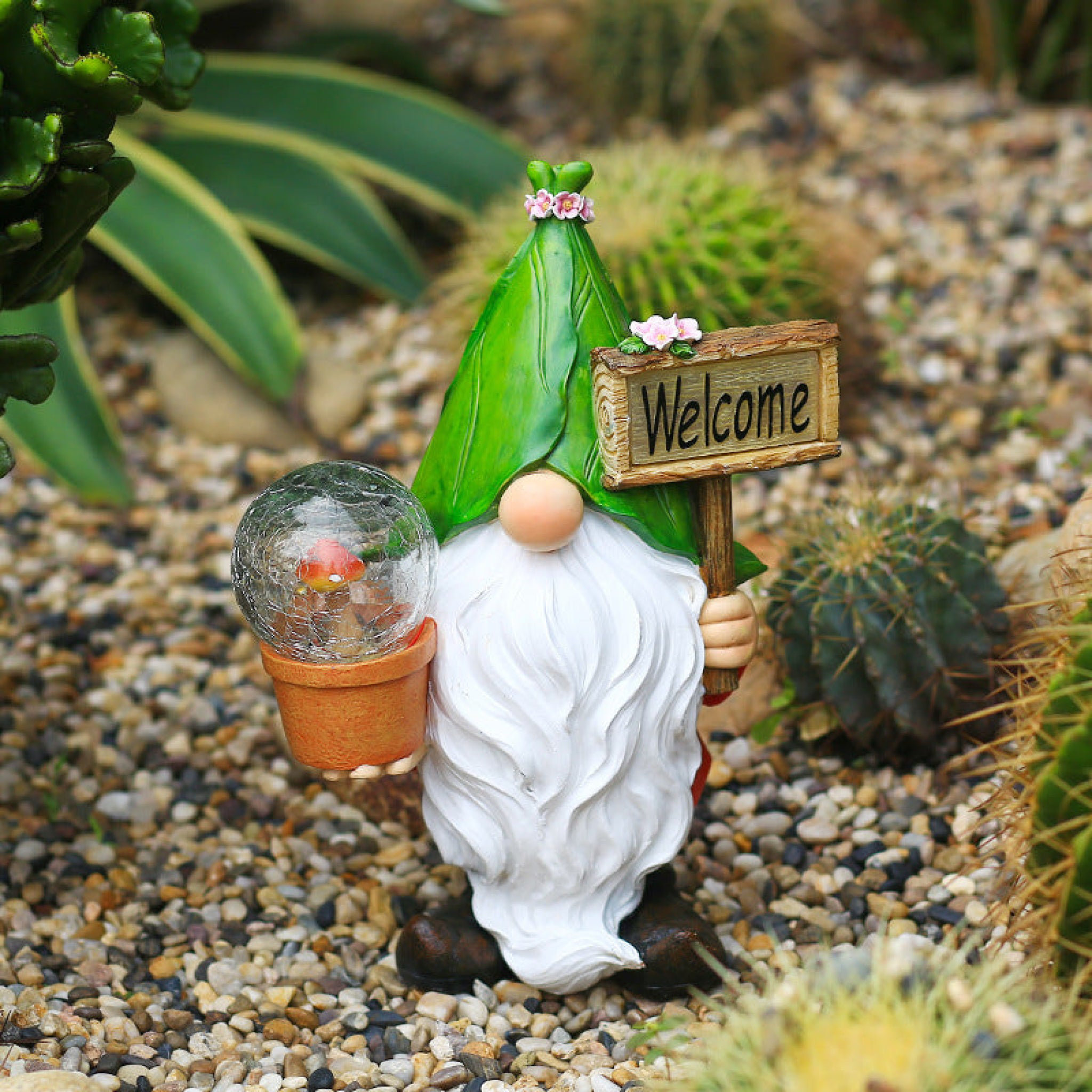 Trinx Edeltrud Welcoming Elf with a Magic Orb Statue | Wayfair
