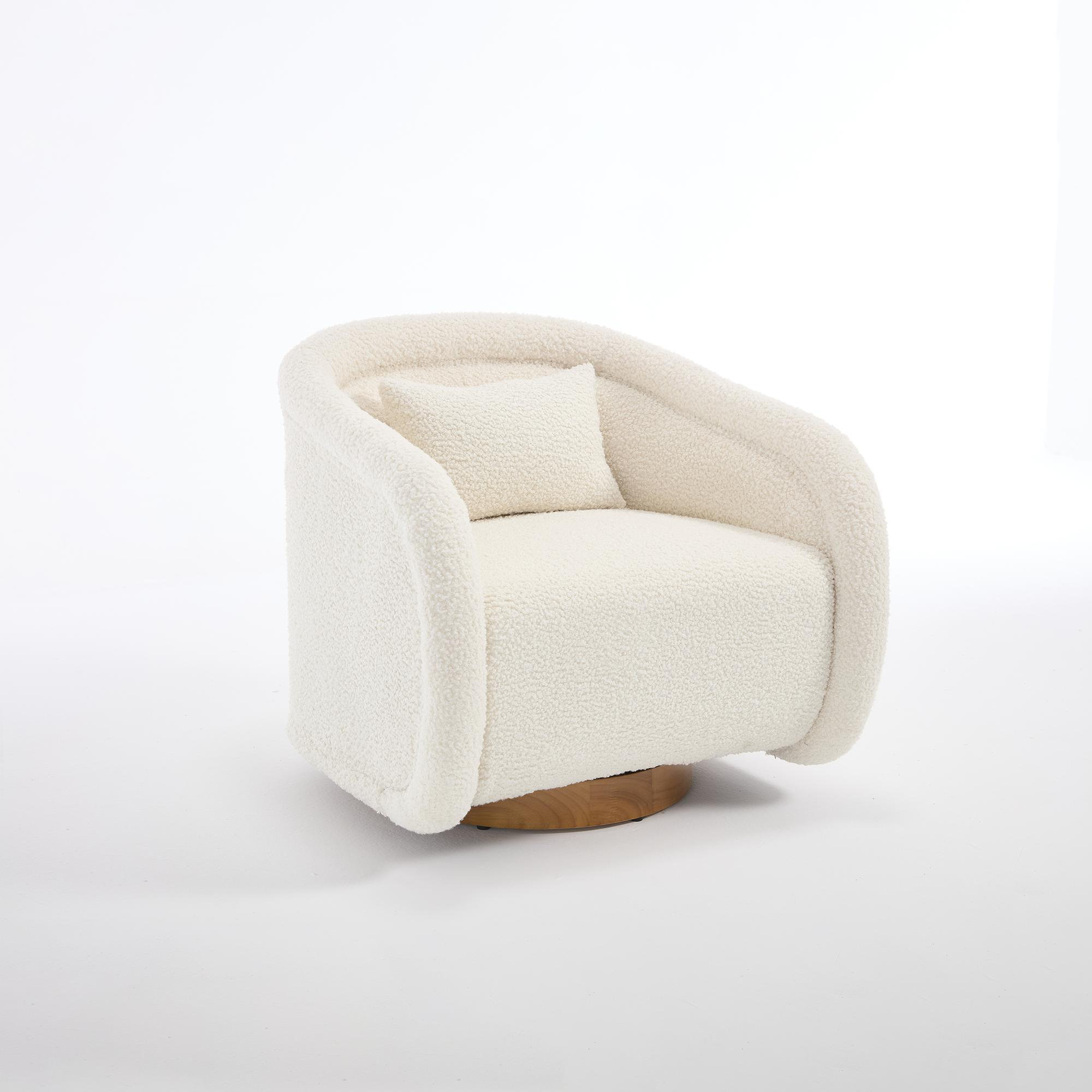 Red Barrel Studio® Modern Minimalist Swivel Design Upholstered Accent ...