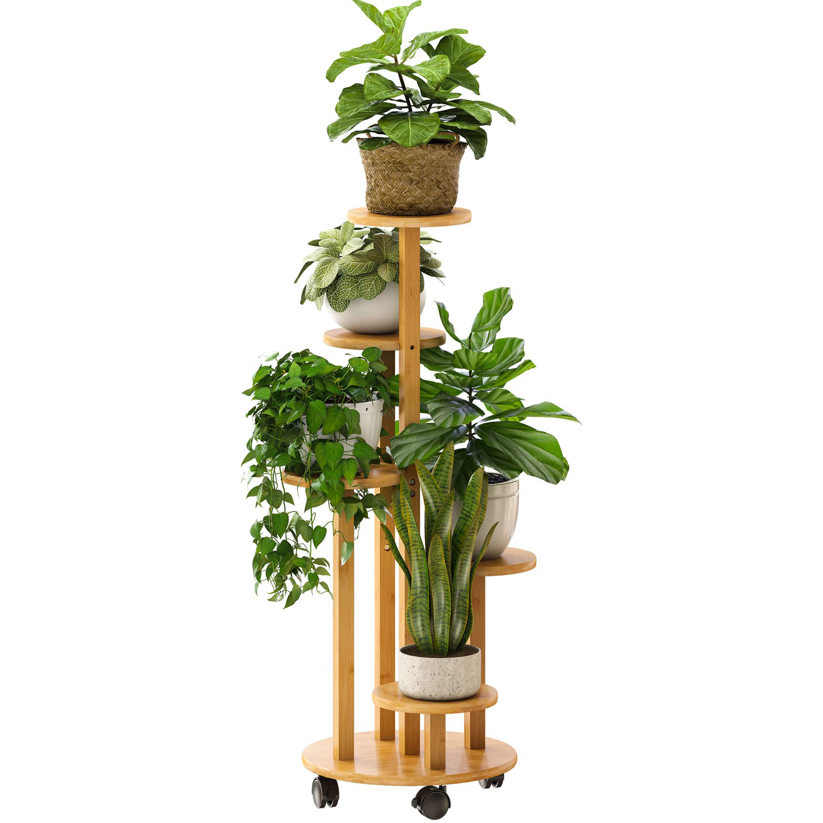 Ebern Designs Cirota Round Multi-tiered Plant Stand & Reviews | Wayfair