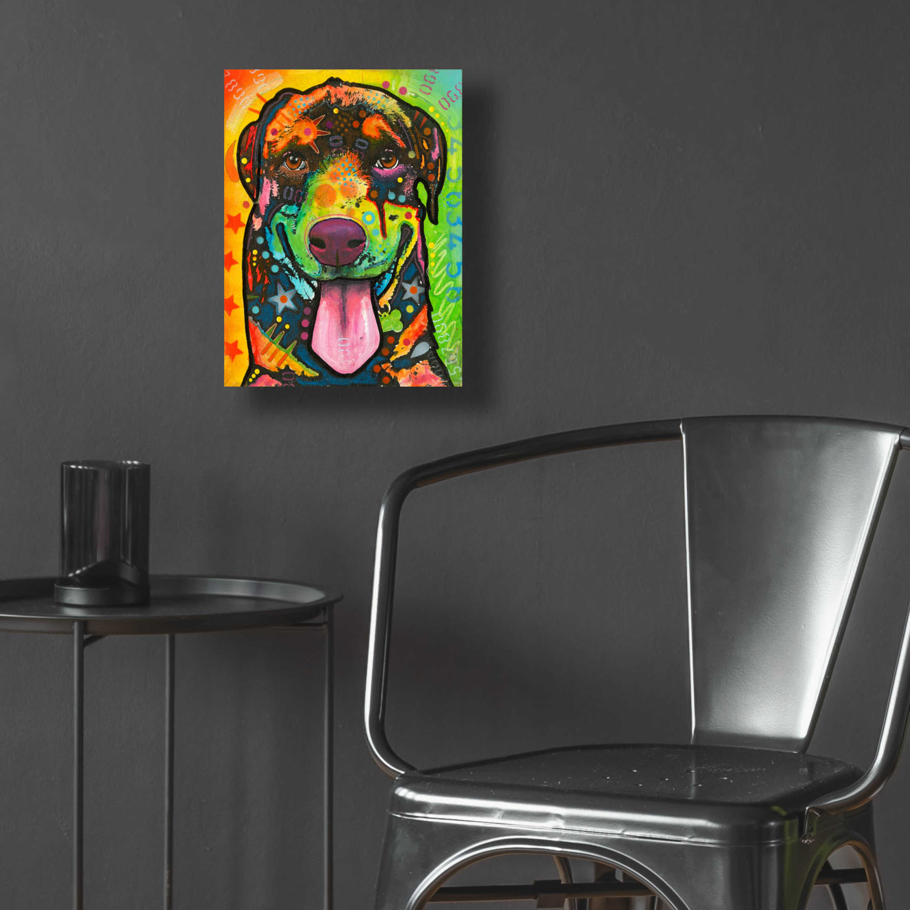 Red Barrel Studio® "Rottie Pup'' By Dean Russo, Acrylic Glass Wall Art ...