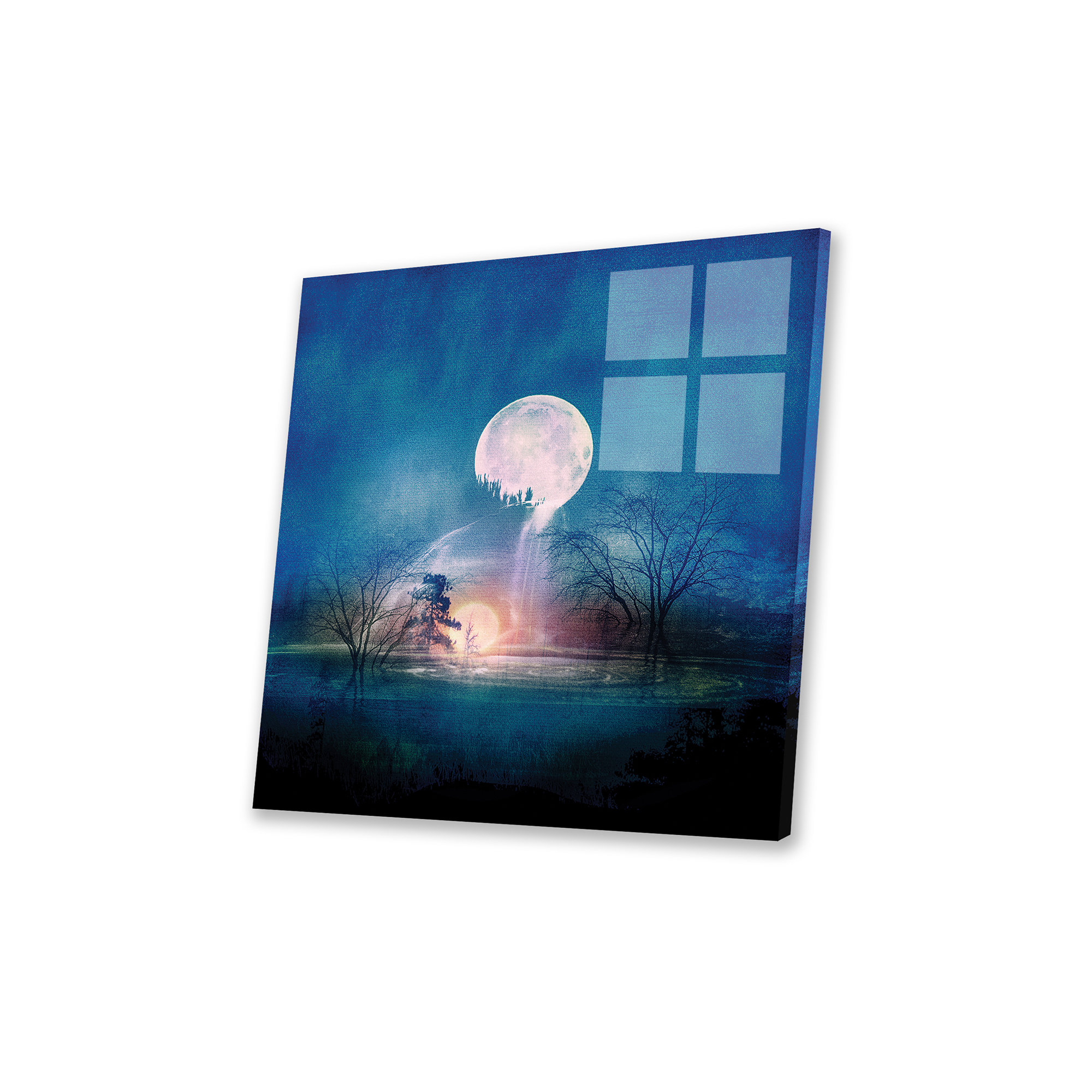 Red Barrel Studio® Monkey BL II On Glass by Viviana Gonzalez Painting ...