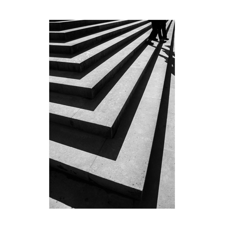 Ebern Designs Stairs On Canvas Print | Wayfair