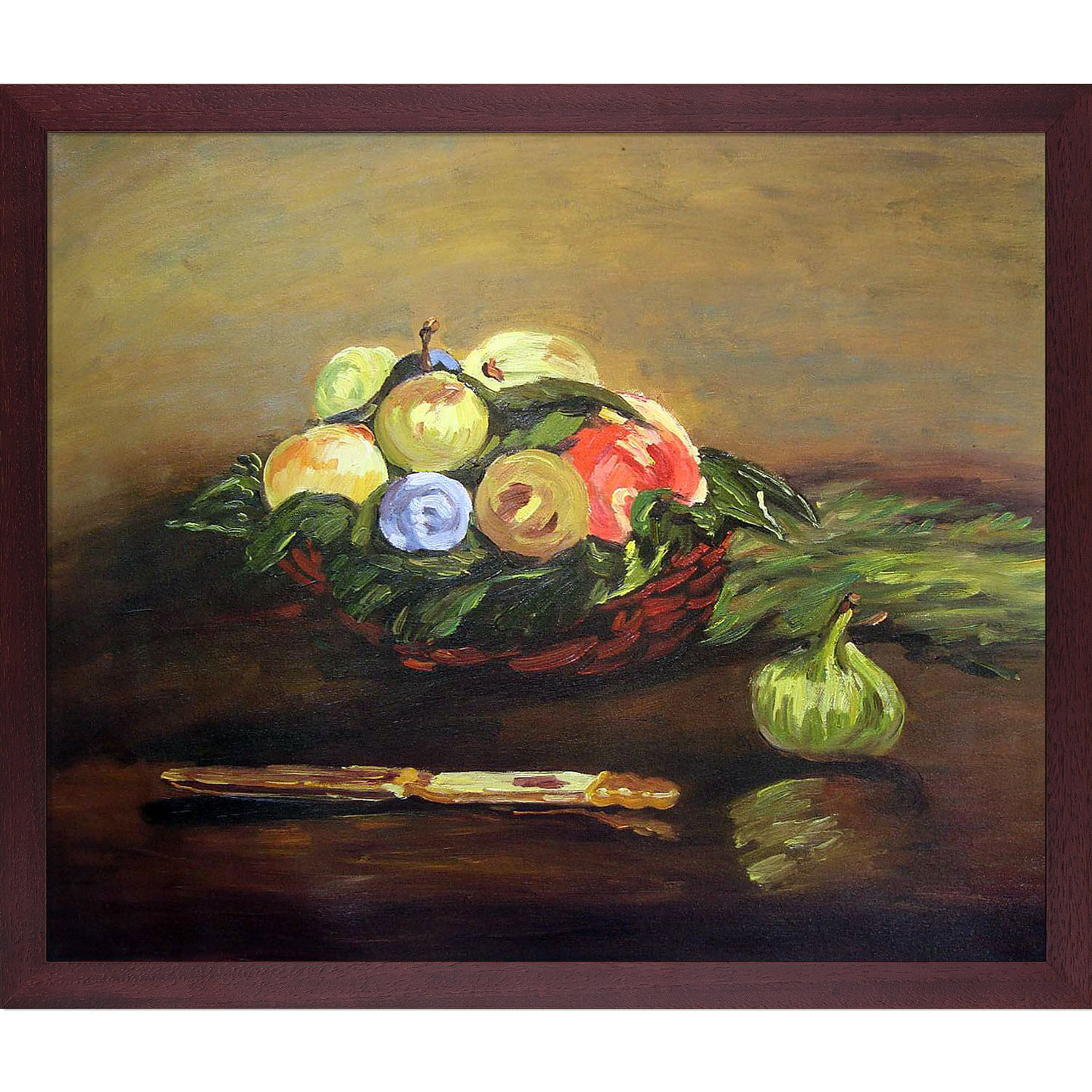 Vault W Artwork Basket of Fruit by Edouard Manet - Picture Frame ...
