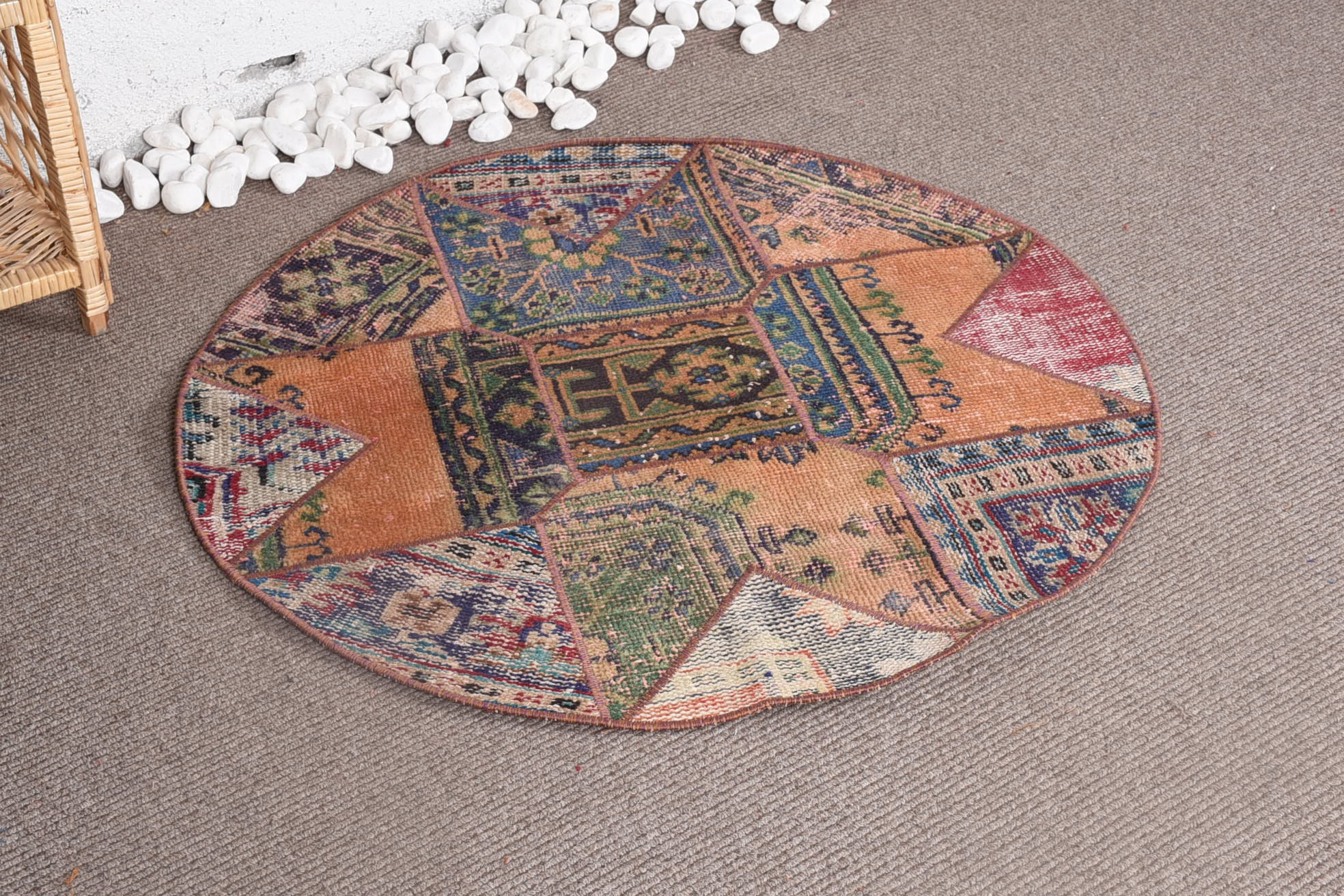 Isabelline Turkish Rugs, Vintage Rugs, Floor Rugs, Blue Cool Rug, 3.3x3 ...