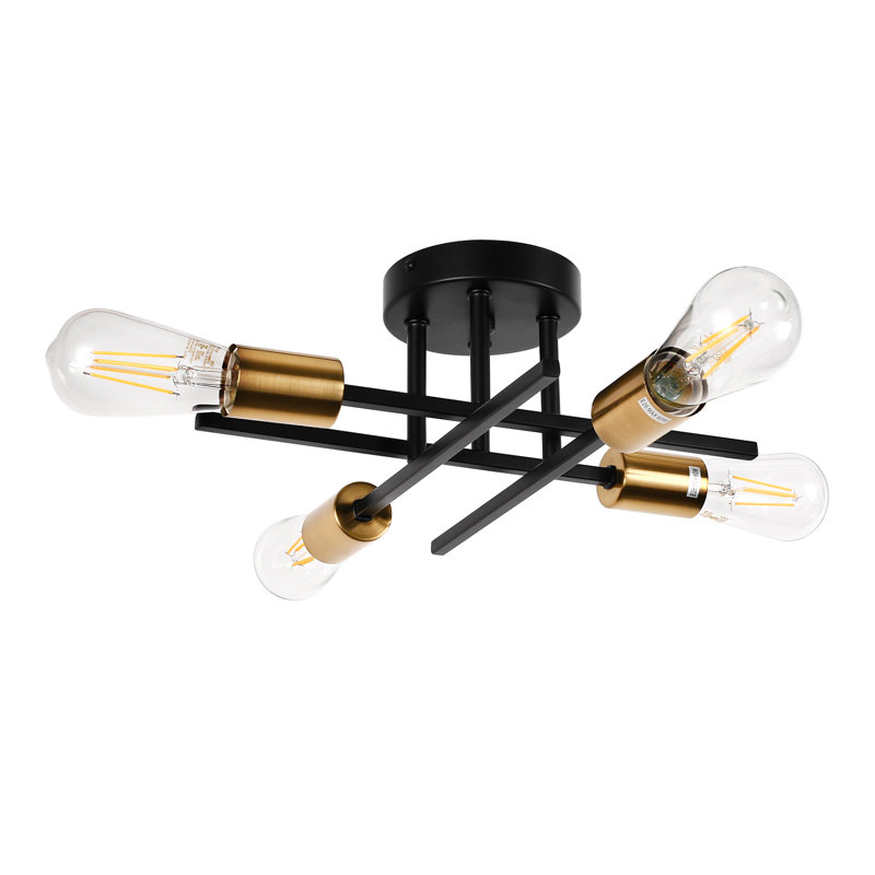 Mercer41 Ber 4 Lights Semi Flush Mount Lighting | Wayfair