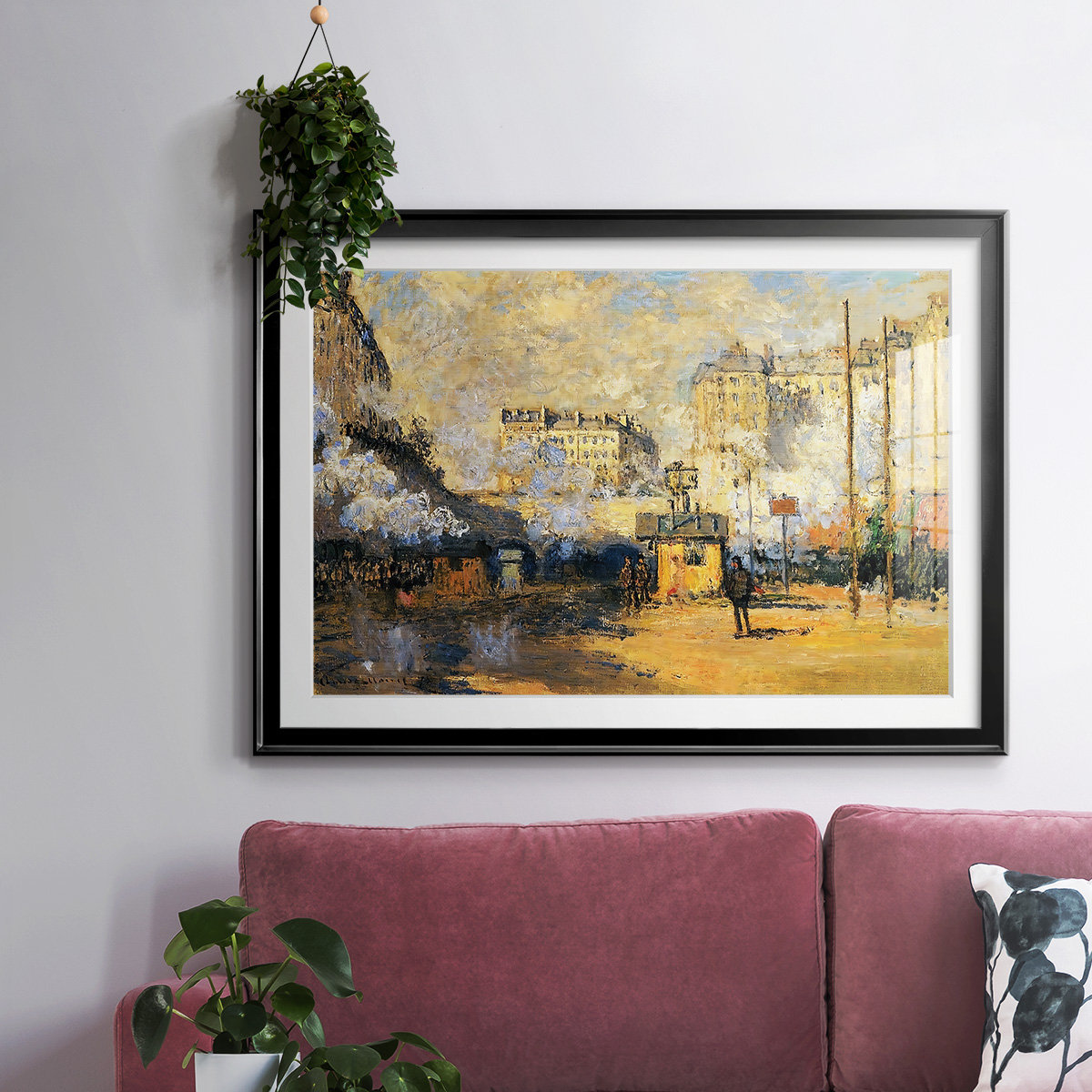 Winston Porter Saint-FramedFramed Print W Beveled Matt and Glass ...