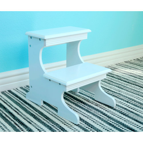 Charlton Home® Crestside 2 - Step Wood Step Stool & Reviews | Wayfair