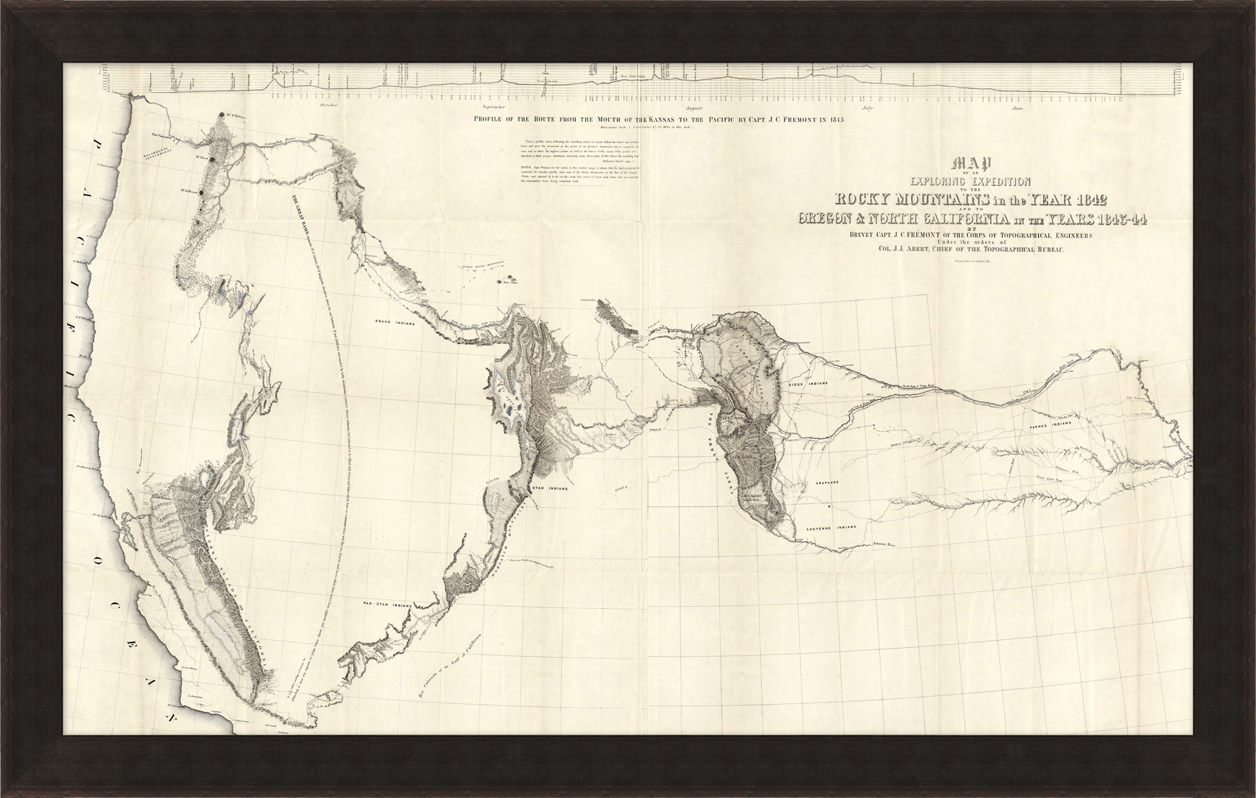 Wendover Art Group Western Map 2 by Nathan Turner - Picture Frame ...