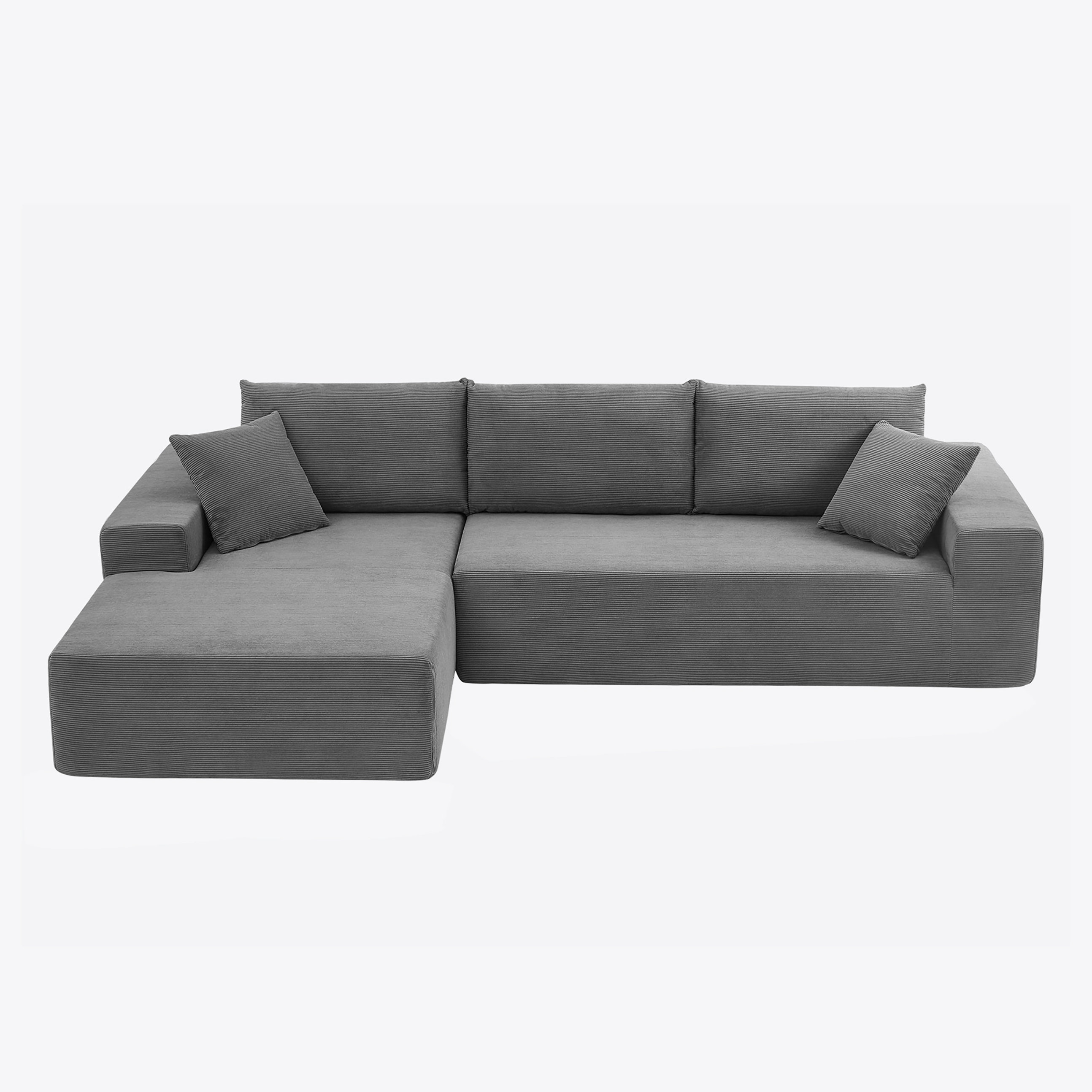 Latitude Run® L Shape Sectional Sofa corduroy Couches Modular Sectional Living Room Sofa | Wayfair