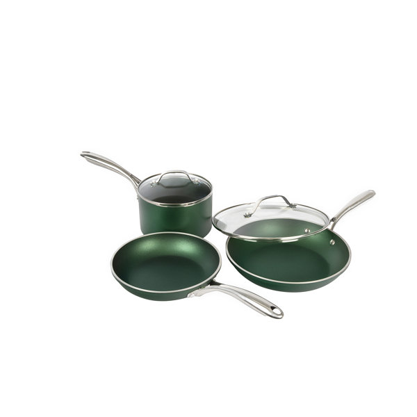 Granitestone Emerald 5 Piece Nonstick Cookware Set & Reviews | Wayfair