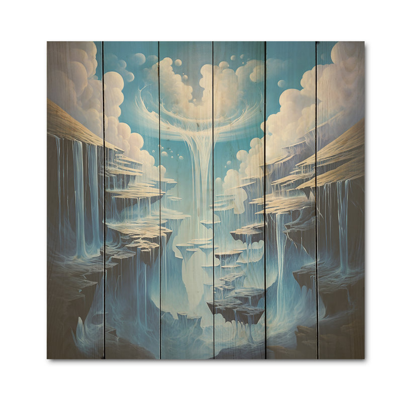 Millwood Pines Fantasy Gravity Waterfalls - Waterfall Wood Panel Wall ...