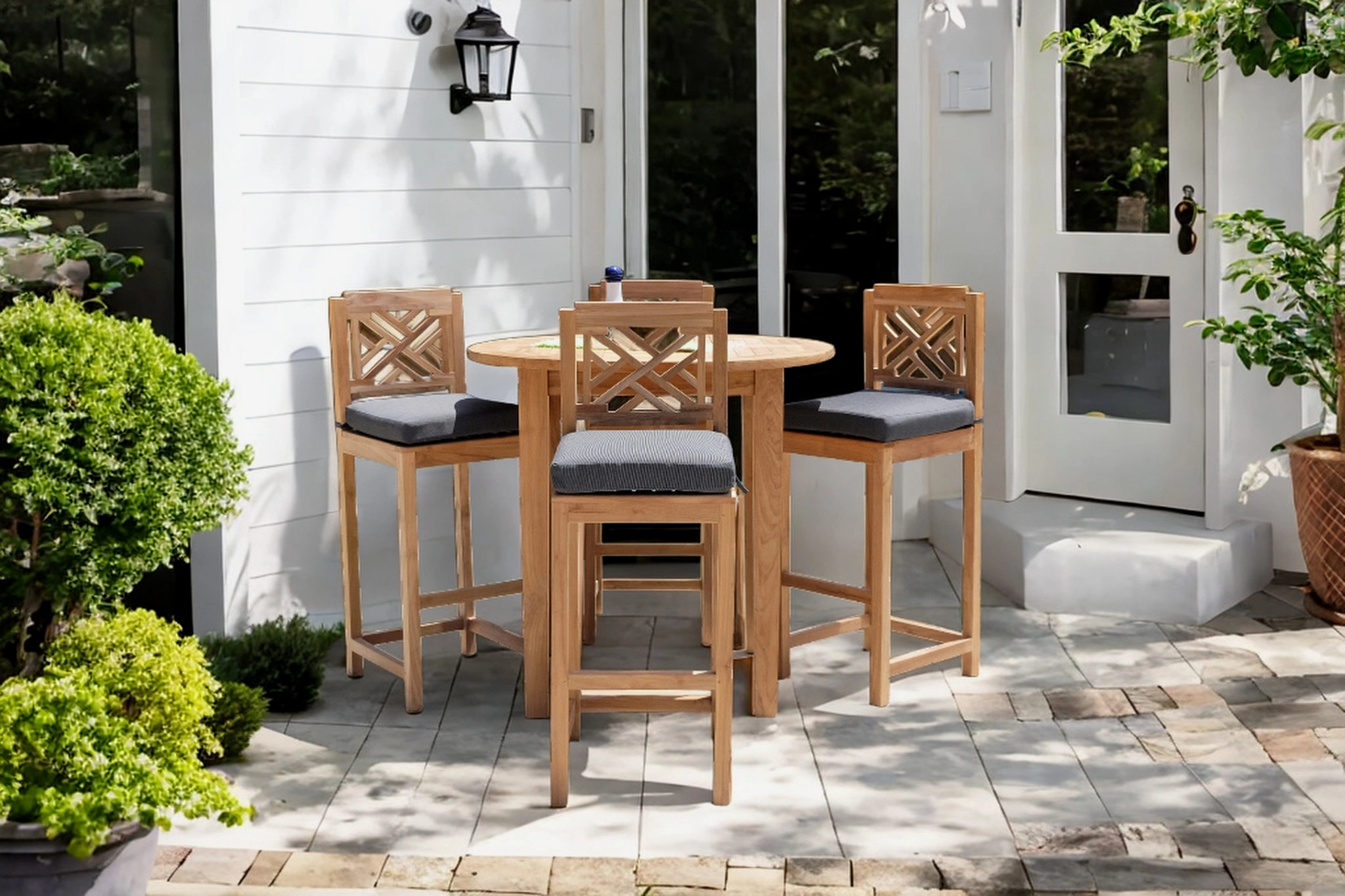 Willow Creek Designs Monterey Solid Wood Bar Set with Stools | Wayfair