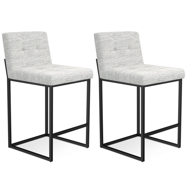 Latitude Run® Counter Height Bar Stools With Padded Back, Modern ...