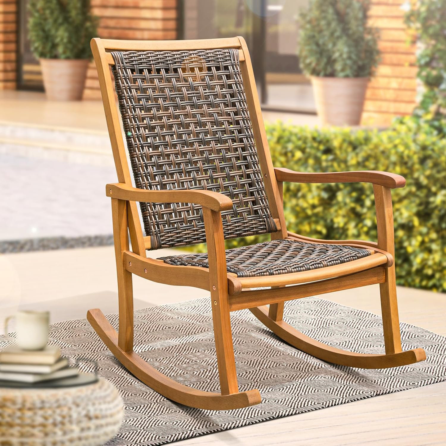 Bayou Breeze Wicker Rocking Chair - Wayfair Canada